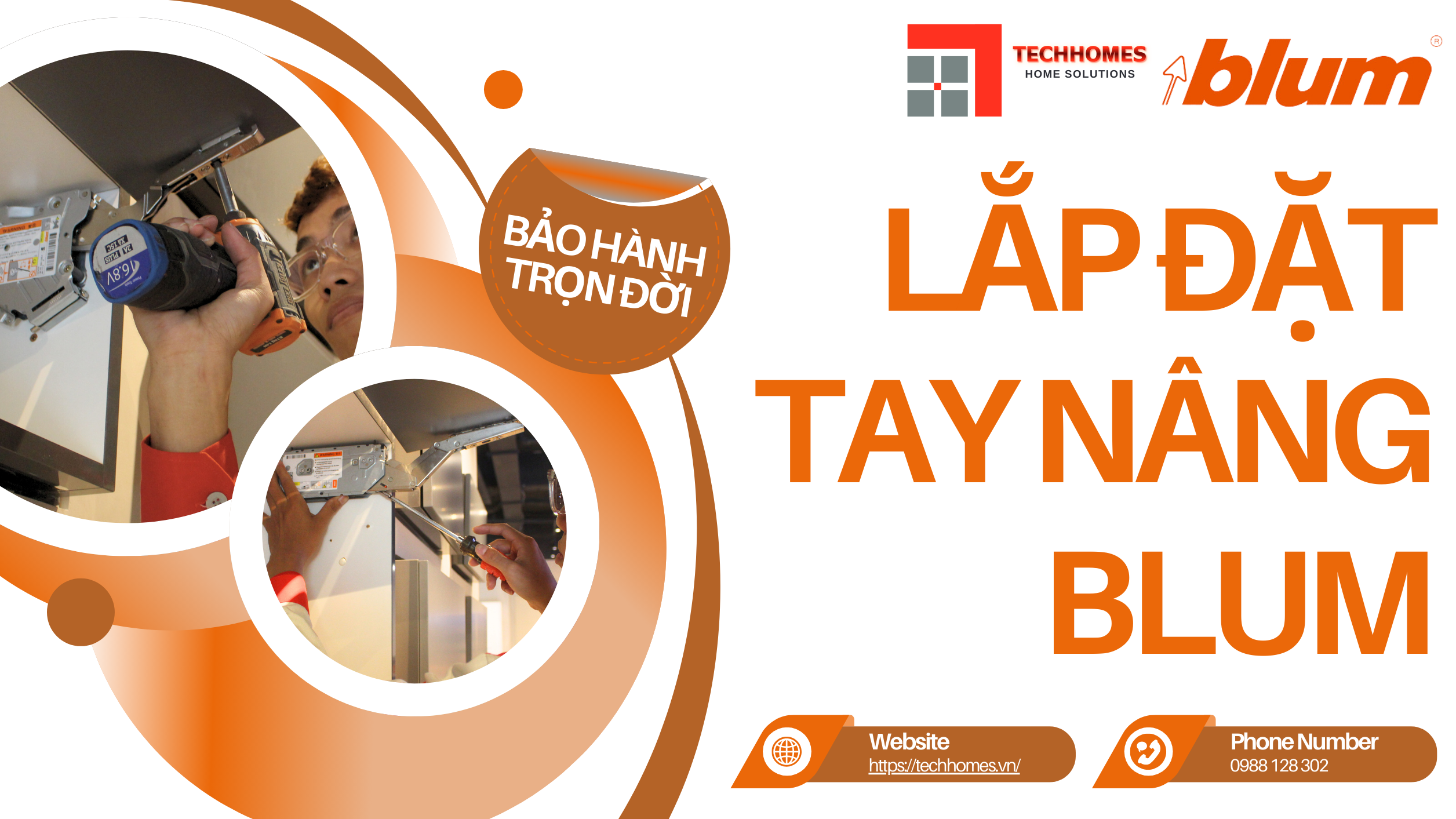 CÁCH LẮP ĐẶT TAY NÂNG BLUM