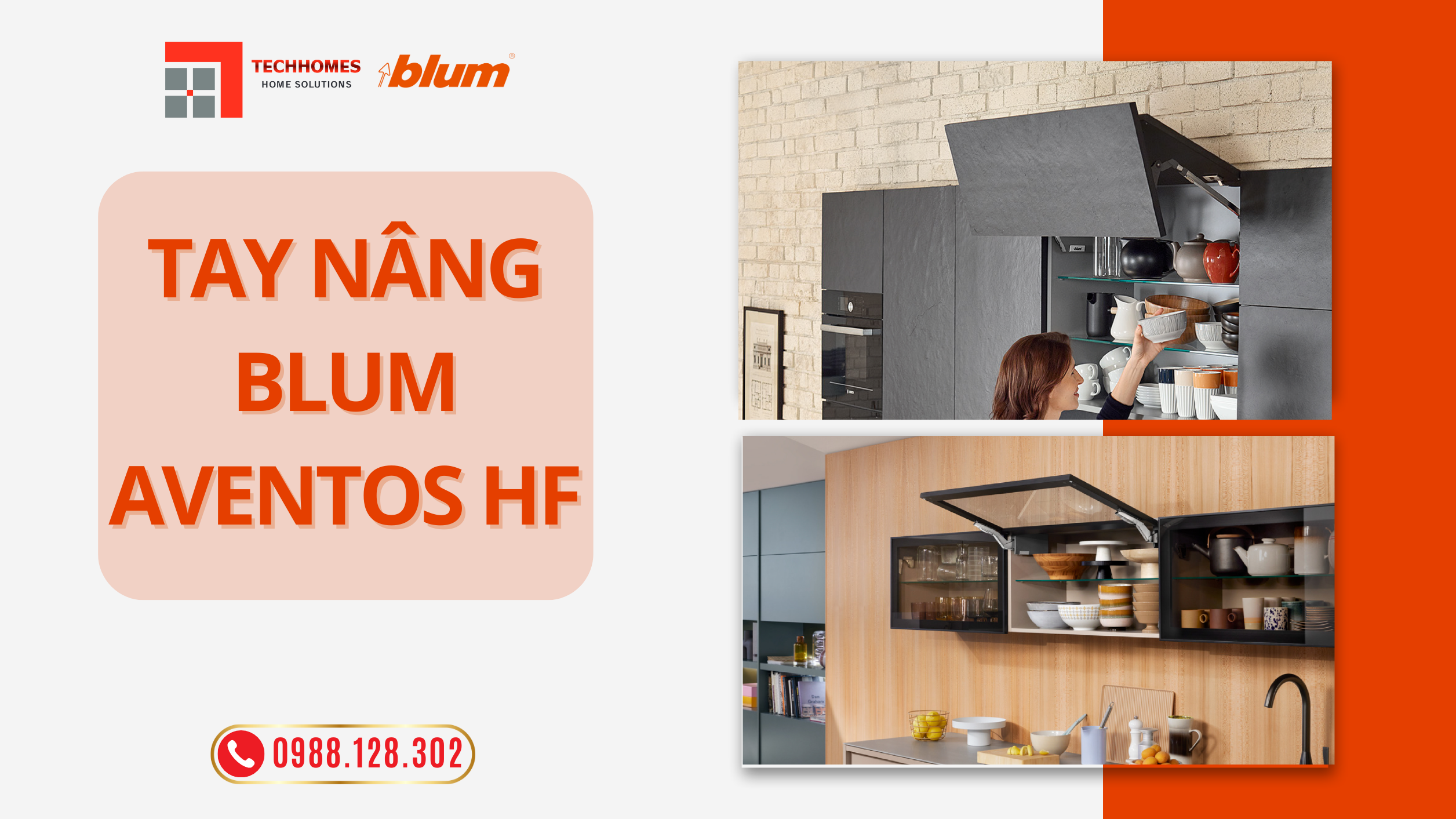 DÒNG TAY NÂNG BLUM AVENTOS HF - TAY NÂNG CÁNH ĐÔI, MỞ XẾP GẶP