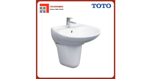 Chậu Lavabo TOTO LHT300CR/LHT300CM/LHT300CRM chân lửng Chính Hãng Giá Rẻ