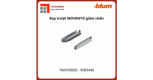 Ray trượt Blum MOVENTO 760H5000S 5083446, 40kg