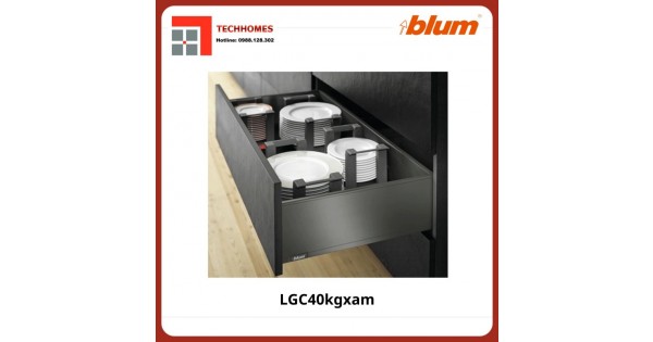 Trọn bộ ray hộp LEGRABOX C - Blum xám