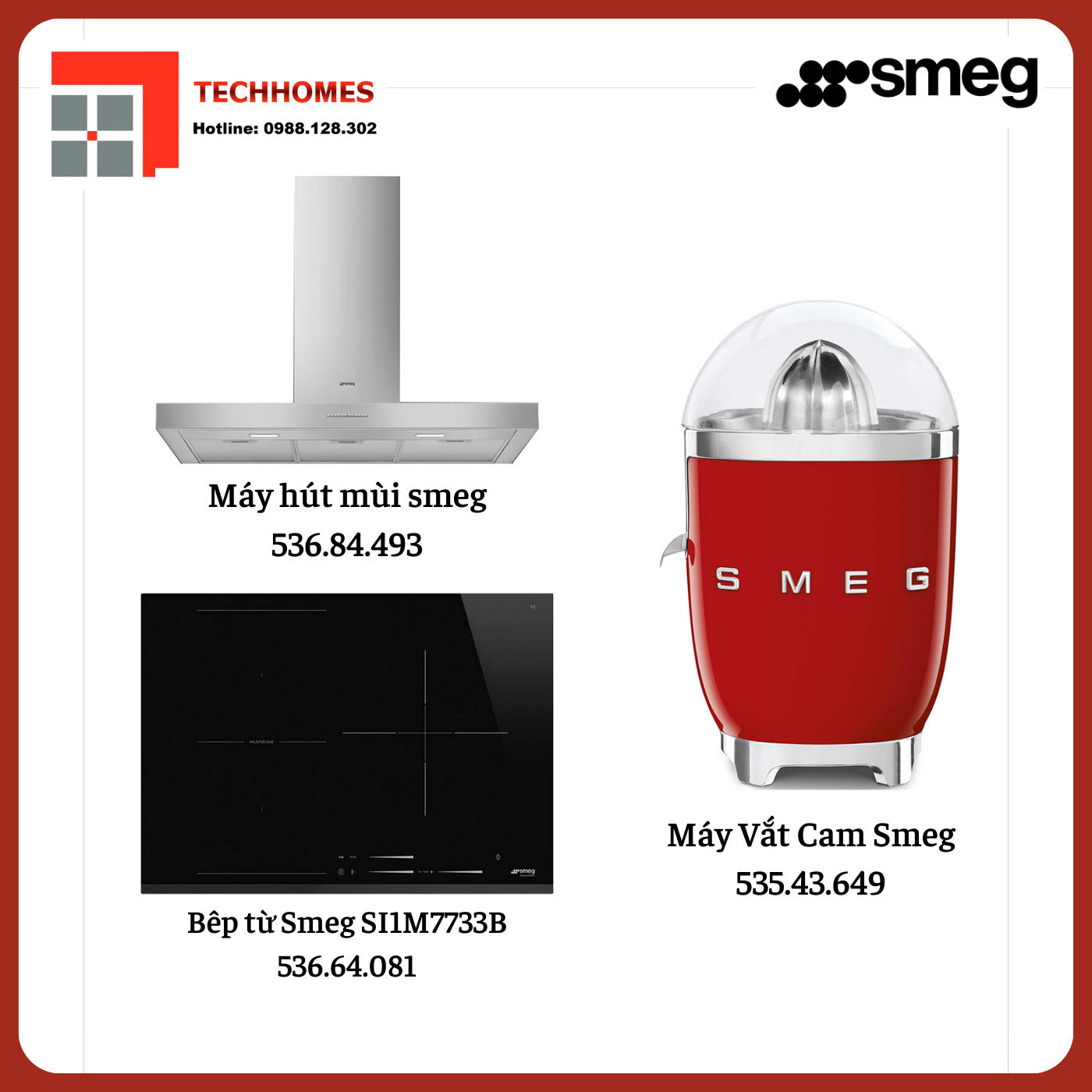 Combo Thiết bị bếp Smeg 536.64.201